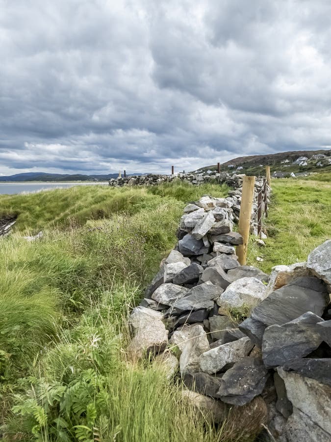 The New Path at Portnoo Harbour in County Donegal, Ireland. Stock Image ...