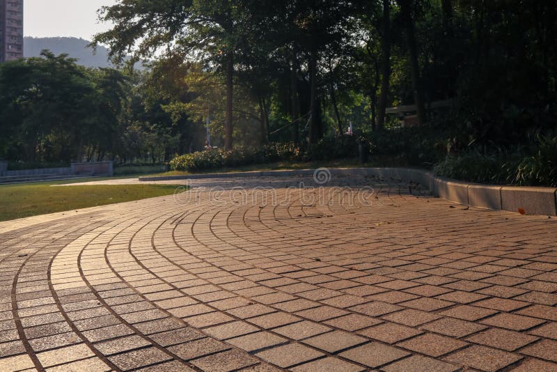 New Pathway and Beautiful Trees Track for Walking 13 Sept 2022 Stock ...