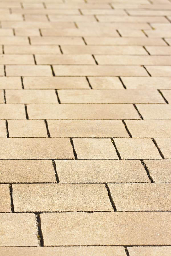 New Paving Made with Colored Stone Blocks of Different Sizes Stock ...