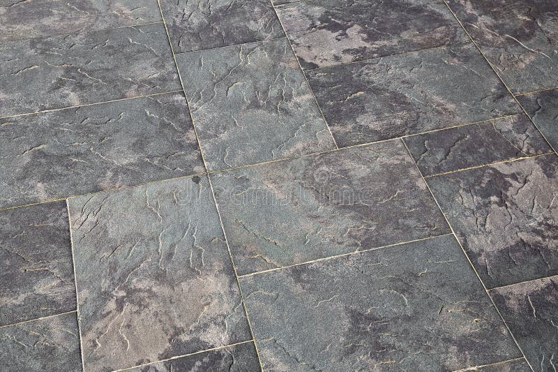 New Paving Made with Stone Blocks of Rectangular Shape in a Pedestrian ...