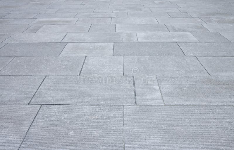 New Paving Made with Stone Blocks of Rectangular Shape in a Pedestrian ...