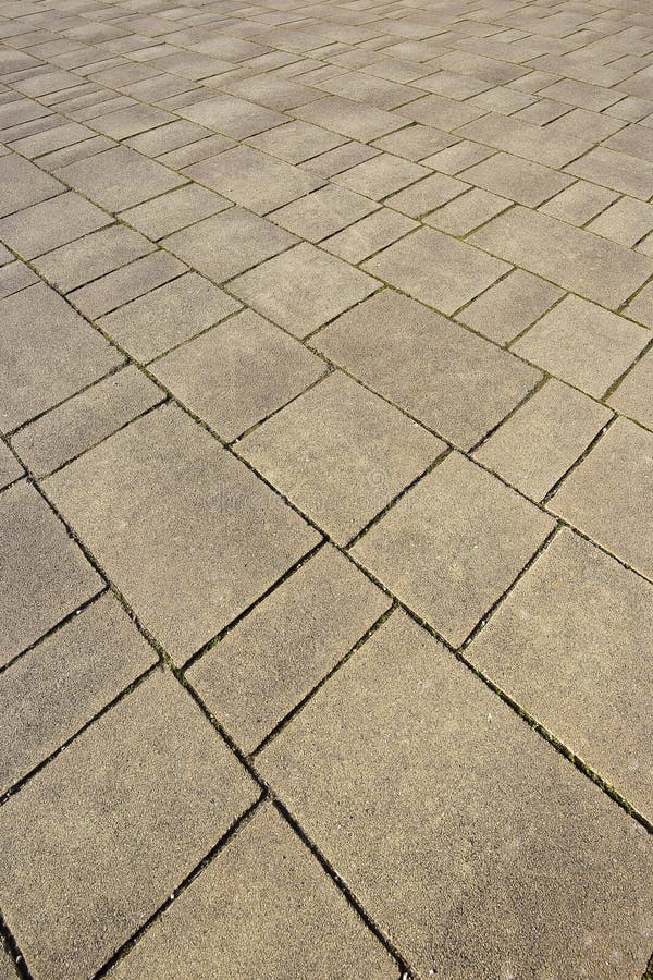 New Paving Made with Stone and Concrete Blocks of Rectangular Sh Stock ...