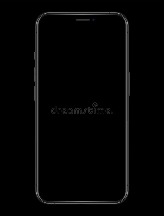 New Phone Vector Drawing Eps10 Format Isolated on White Background ...