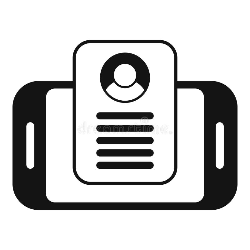 New Phone Login Data Icon Simple Vector. Profile Code Device Stock ...