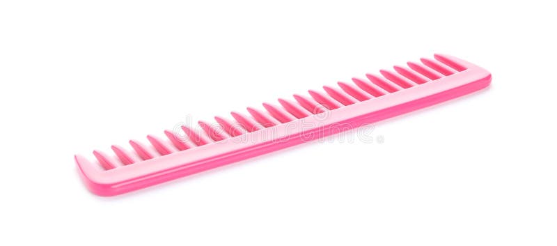 New Pink Hair Comb Isolated Stock Image - Image of hair, hairstylist ...