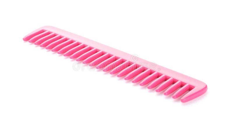 New Pink Hair Comb Isolated Stock Photo - Image of bright, fashion ...