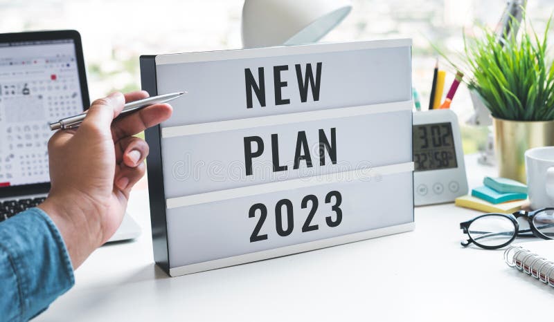 New Plan 2023.business Idea Stock Image - Image of chance, improvement ...