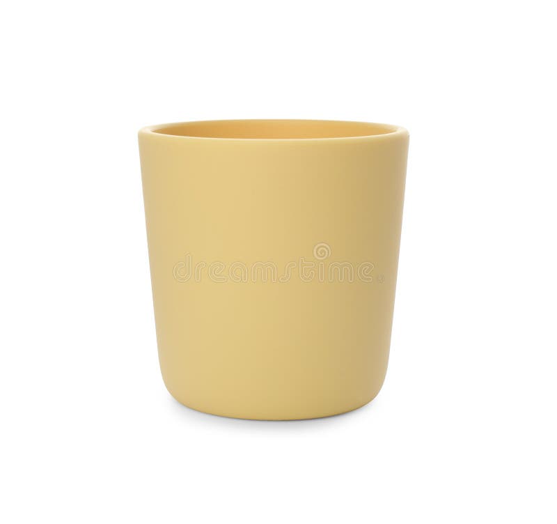 New Plastic Baby Glass Isolated on White Stock Photo - Image of ...