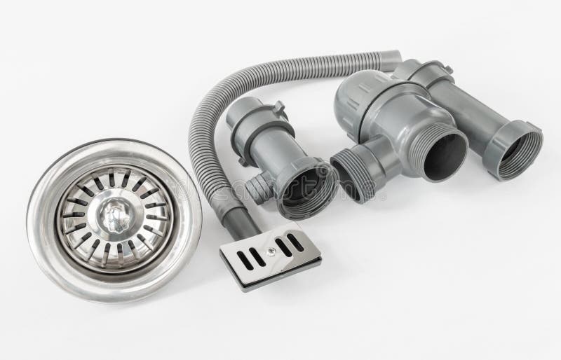 New Plastic Kitchen Siphon Isolated Stock Image - Image of kitchen ...