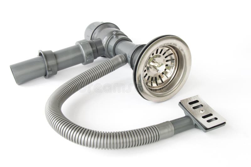 New Plastic Kitchen Siphon Isolated Stock Photo - Image of plumber ...