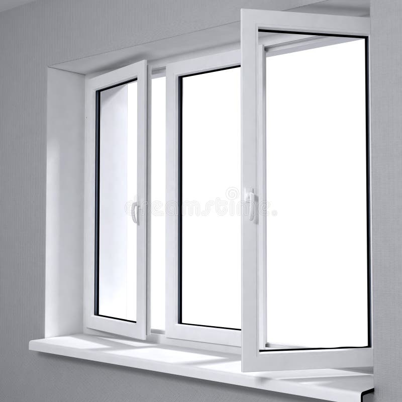 New plastic window stock image. Image of home, hall, architecture - 2171913