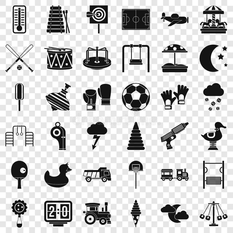 New Playground Icons Set, Simple Style Stock Vector - Illustration of ... New Playground Icons Set, Simple Style Stock Vector - Illustration of ...