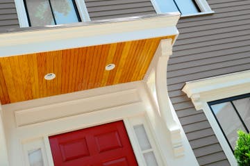 New Porch stock image. Image of slanted, building, home - 10017987