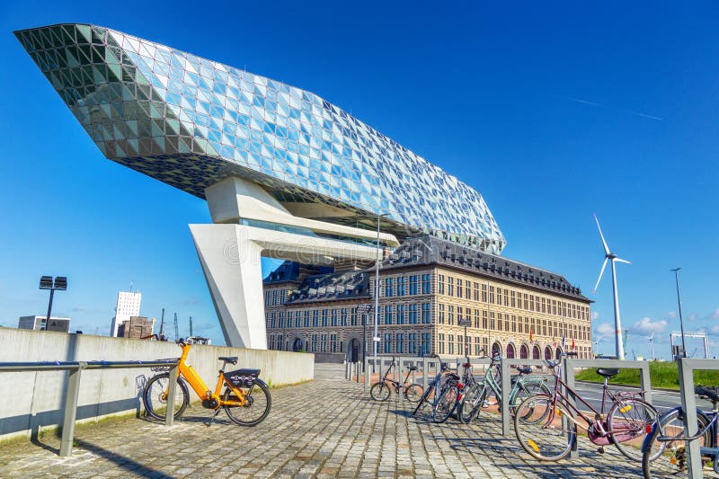 New Port House, Antwerp, Belgium Editorial Stock Photo - Image of ...