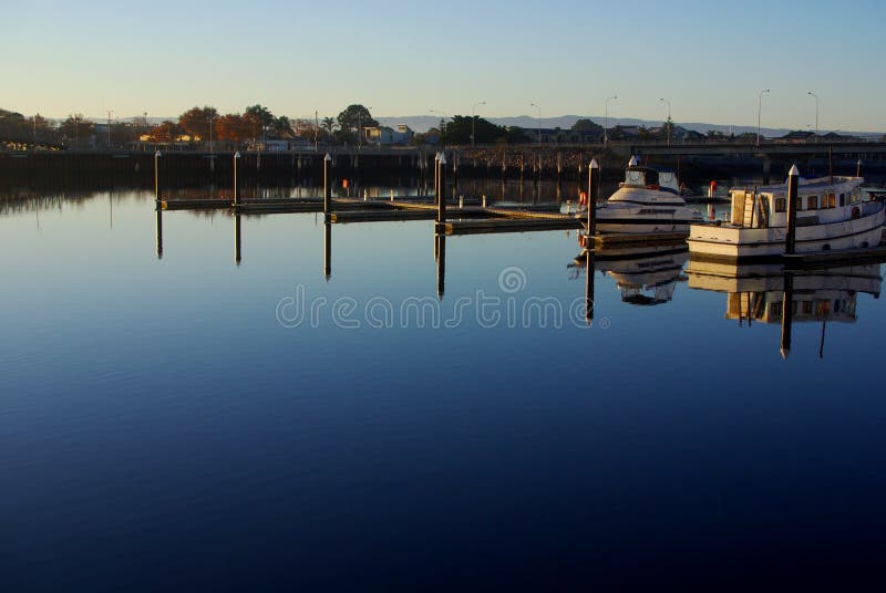New Port Marina Reflections Editorial Stock Image - Image of semaphore ...