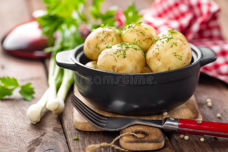 New potato stock image. Image of home, cleared, eating - 71374353