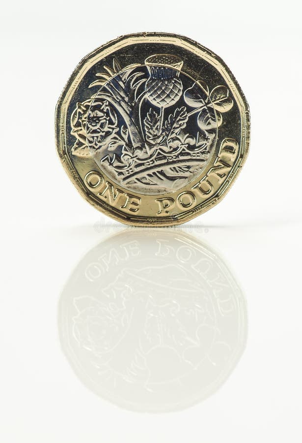 New Pound Coin - Front Side Stock Image - Image of investment, marker ...