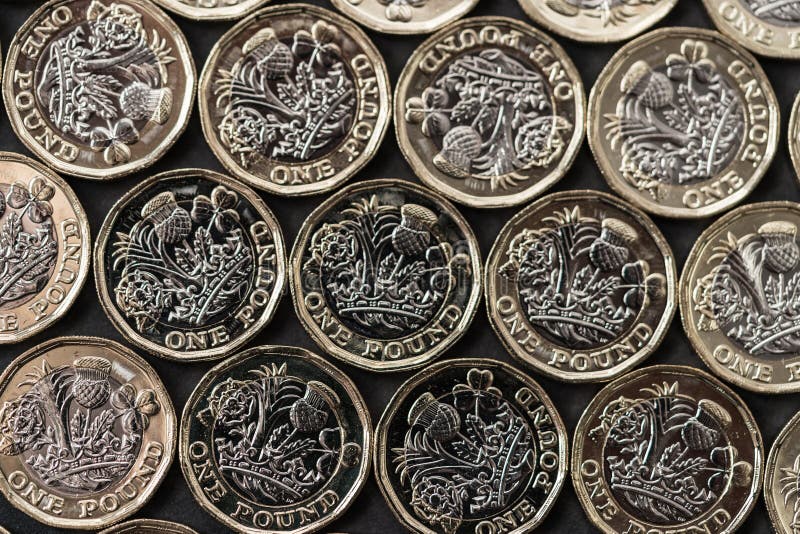 New Pound Coins Introduced in Britain in 2017 Editorial Photography ...