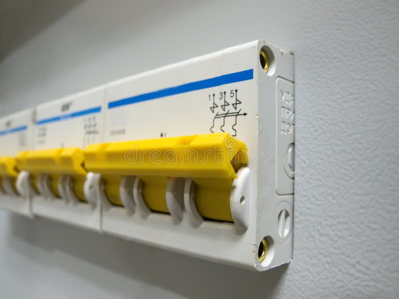 New power control panel. stock image. Image of electricity - 8433893