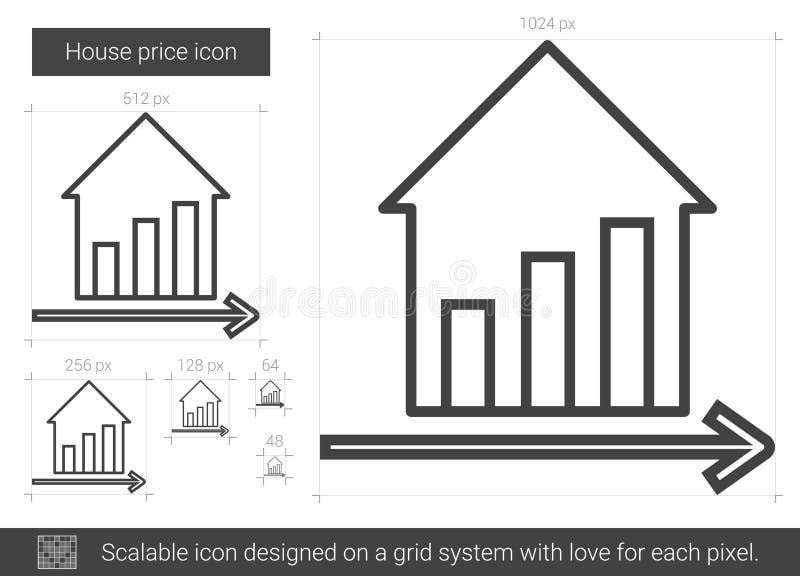 New price line icon. stock vector. Illustration of diagram - 94423646
