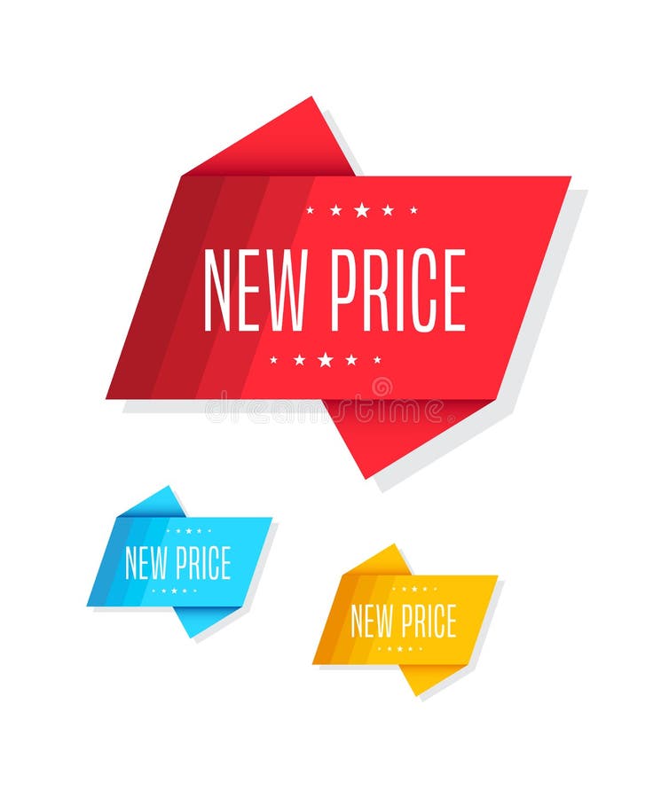New Price Shopping Tags stock illustration. Illustration of text ...