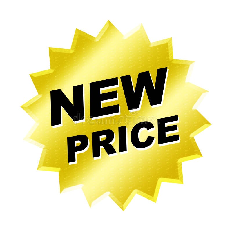 New Price Sign stock illustration. Illustration of affiche - 6580973