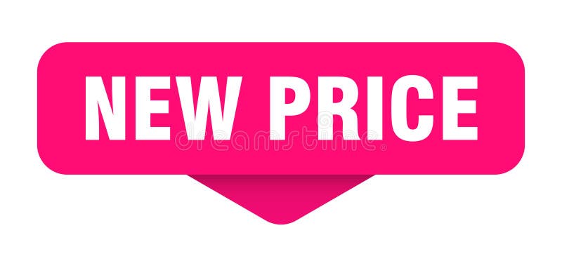New Price Sticker. New Price Sign on Transparent Background Stock ...