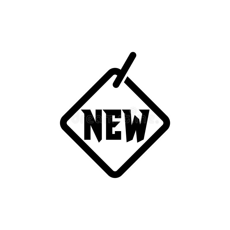 New Price Tag Icon Isolated on White Background Stock Vector ...