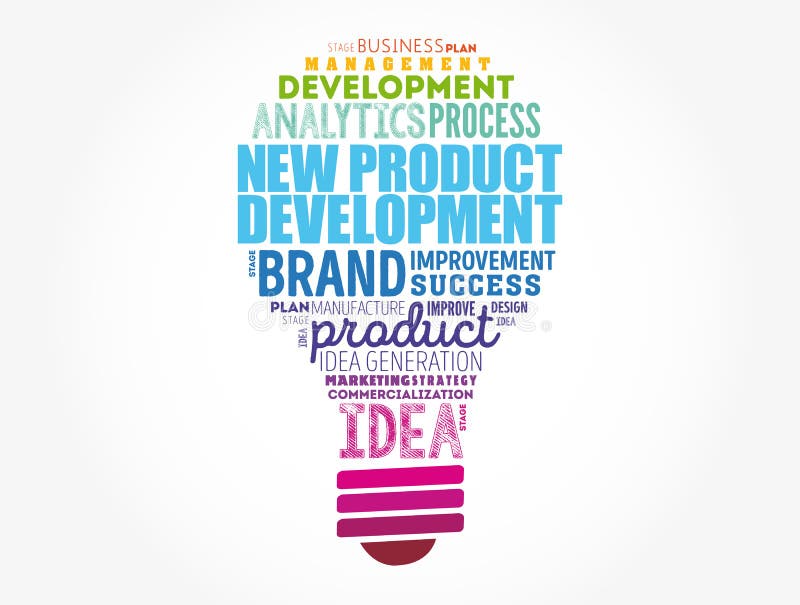 New Product Development Light Bulb Word Cloud Stock Illustration ... New Product Development Light Bulb Word Cloud Stock Illustration ...