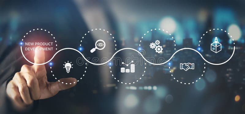 New Product Development and Project Roadmap Concept. Stock Photo ...