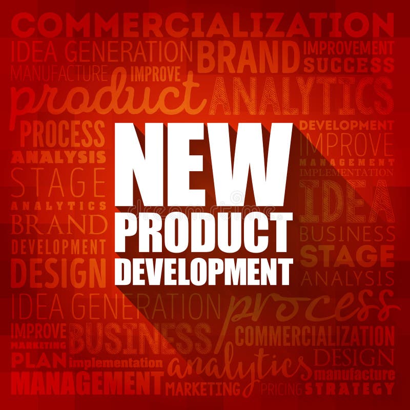 New Product Development Word Cloud Collage, Business Concept Background ...