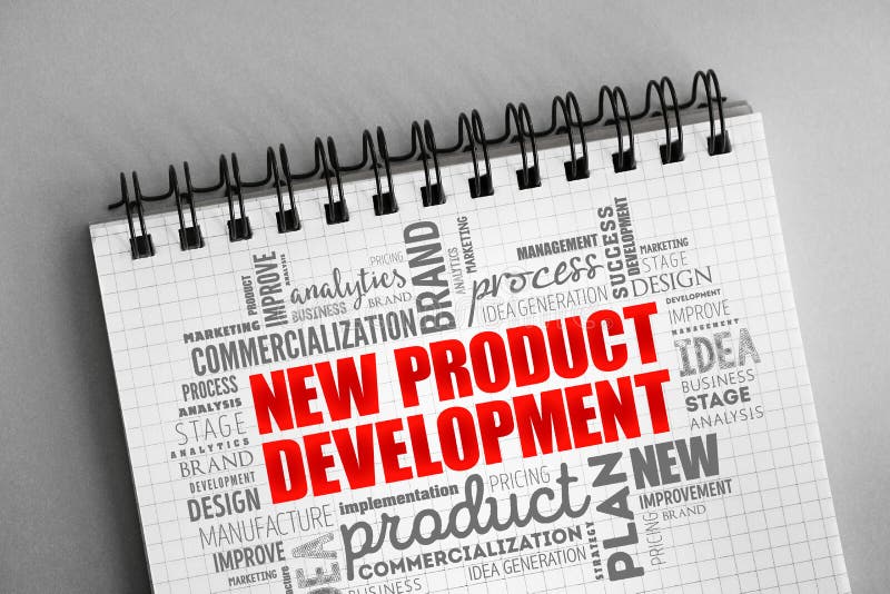 New Product Development Word Cloud Collage Stock Photo - Image of ...