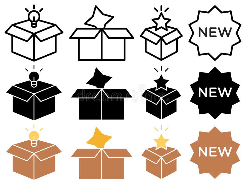 New product icon vector stock vector. Illustration of concept - 348102357