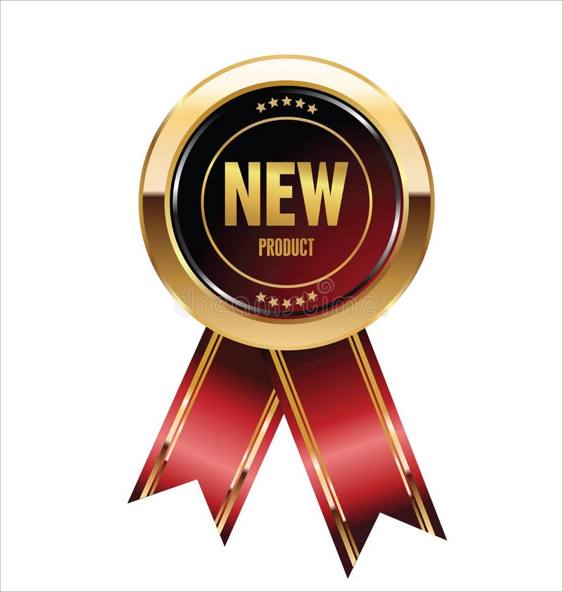 New product label stock illustration. Illustration of copper - 54644086