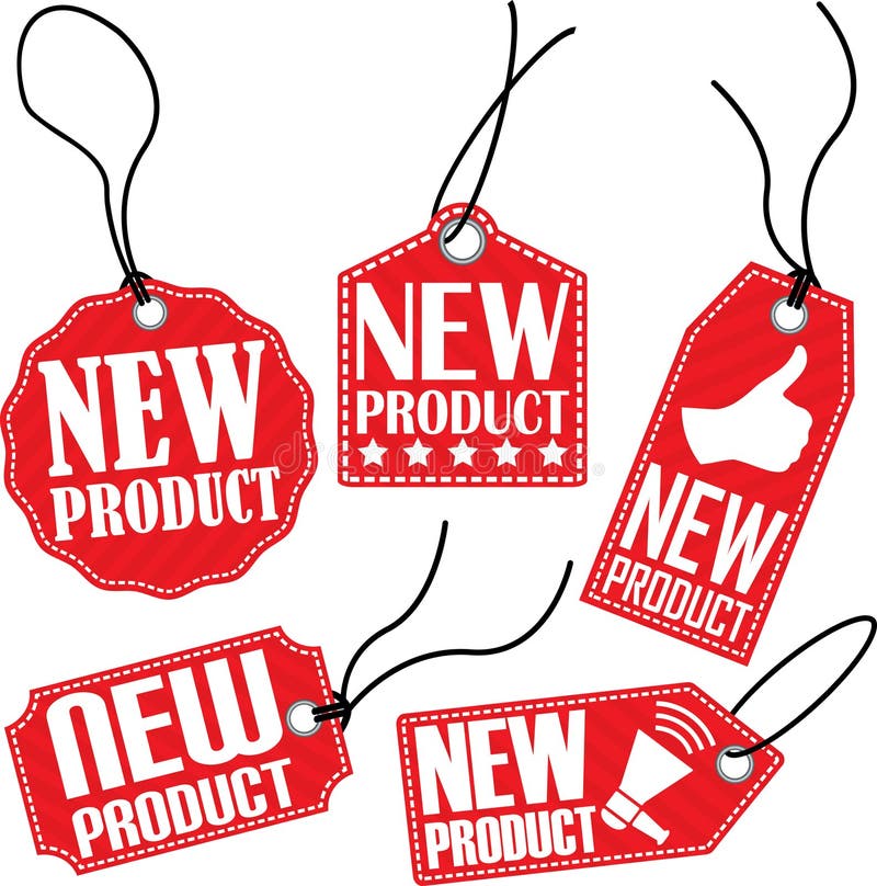 New Product Tag Set, Vector Illustration Stock Vector - Illustration of ...