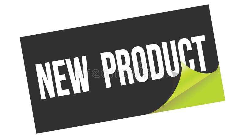 NEW PRODUCT Text on Black Green Sticker Stamp Stock Illustration ...