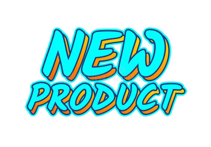 New Product. Text Effect in Bright Blue Color Stock Vector ... New Product. Text Effect in Bright Blue Color Stock Vector ...