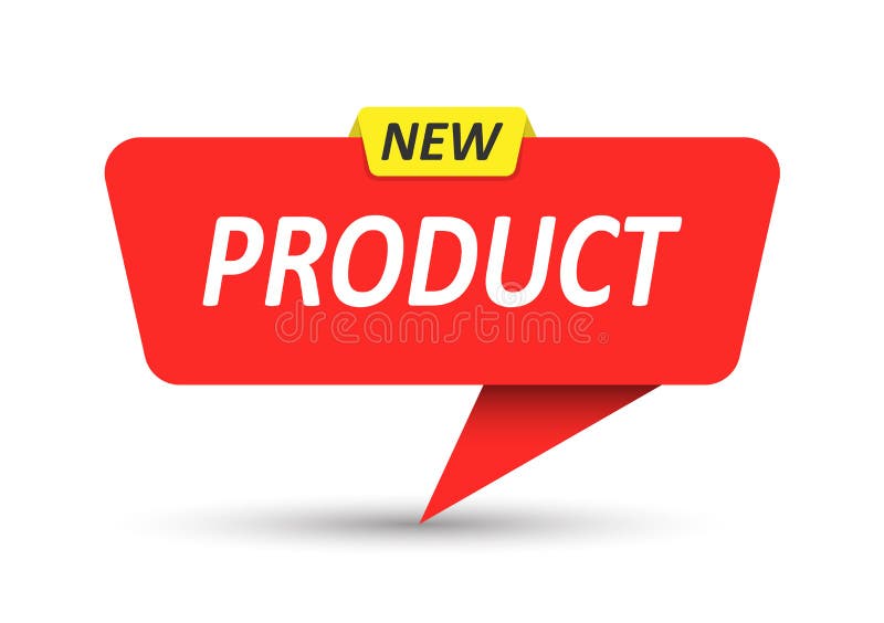 NEW PRODUCT. Vector Banner, Pointer, Sticker, Label or Speech Bubble ...