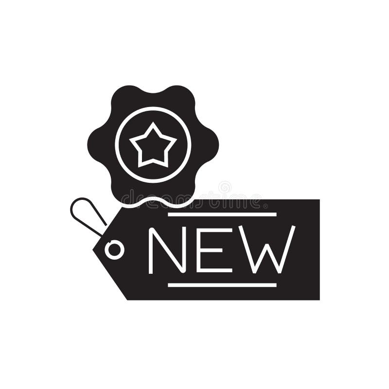 New Program Black Vector Concept Icon. New Program Flat Illustration ...