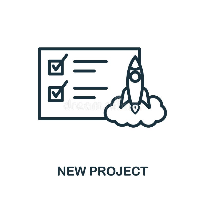 New Project Icon. Two Colors Premium Design from Management Icons ...