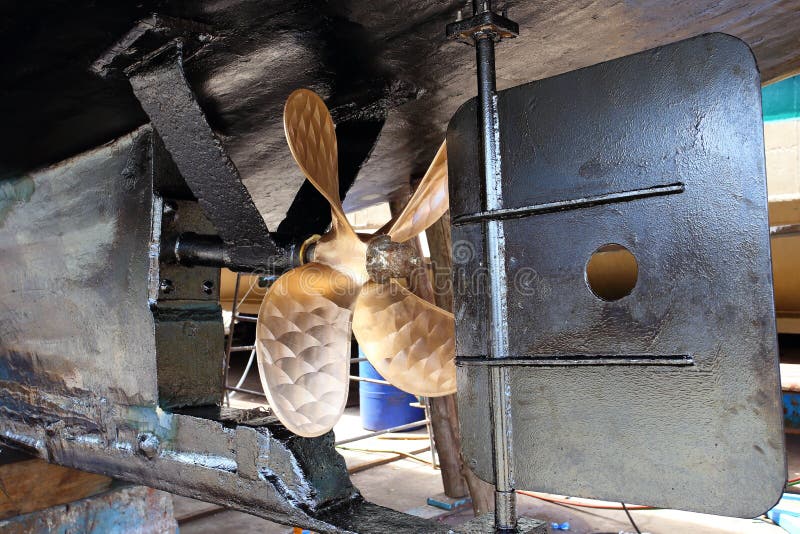 New propeller of a ship stock image. Image of industry - 31821419