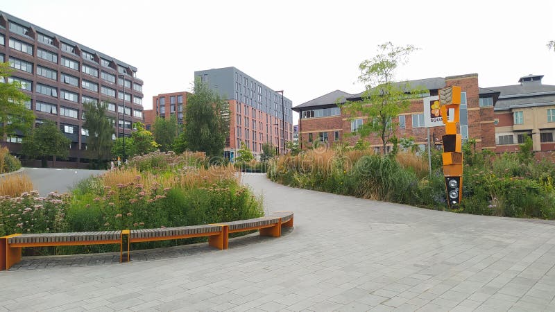 New Public Realm in Sheffield Editorial Stock Image - Image of home ...