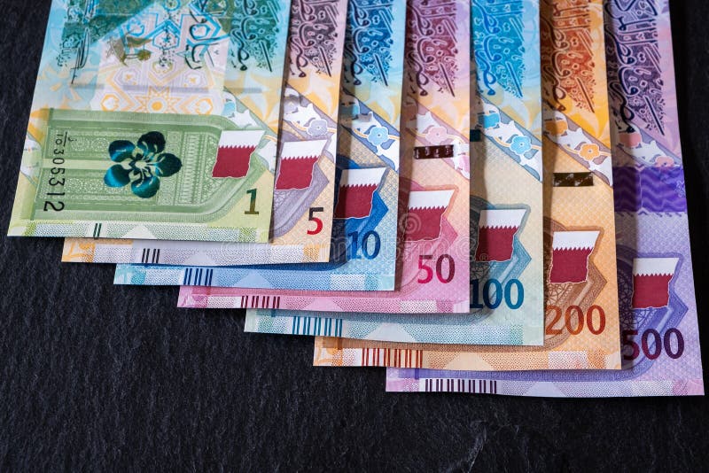 New 500 Qatari Riyal Banknote Stock Image - Image of bill, note: 216543371