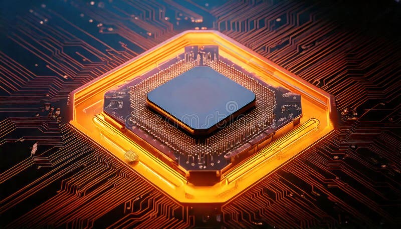 New Quantum Chip stock illustration. Illustration of quantum - 350011865