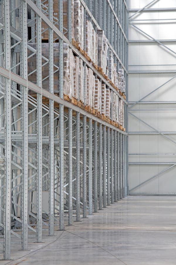 Warehouse racks stock image. Image of commercial, logistic - 19085845