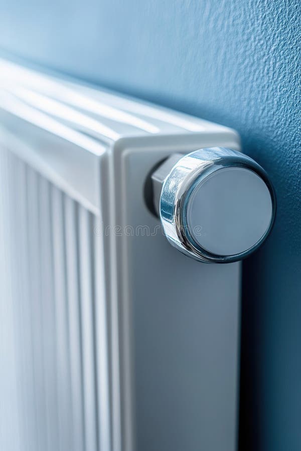 New Radiator Close Up on a Wall with Sleek Design Features Stock Image ...