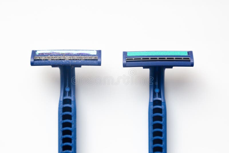 New Reading Razor and Old Used Razor Stock Image - Image of tool, razor ...