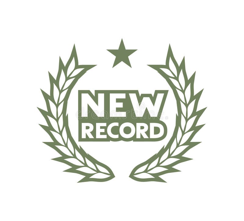 New record symbol stock vector. Illustration of isolated - 290280922