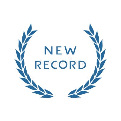 New record symbol stock vector. Illustration of isolated - 292578930