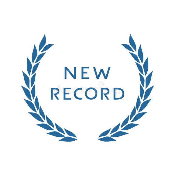 New record symbol stock vector. Illustration of isolated - 292578930